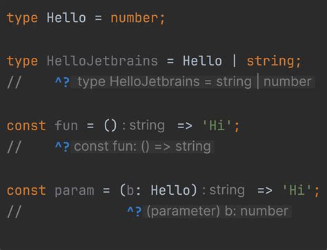 Witt Typescript Type Hints Like In The Ts Playground Intellij Ides