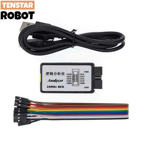 USB Logic SCM 24MHz 8 Channel 24M Seconds Logic Analyzer Debugger For ARM FPGA Logic Analyzer