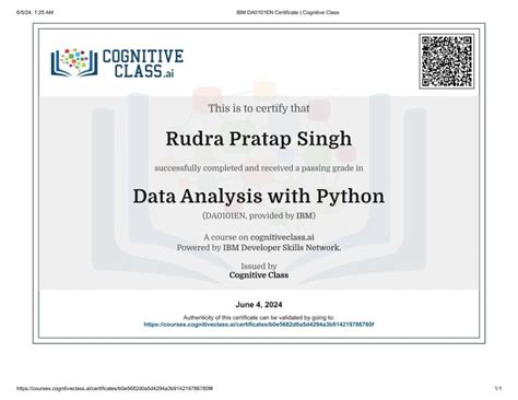 Completed Data Analysis With Python Course Rudra Pratap Singh Posted