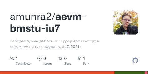 github amunra2 aevm bmstu iu7 Лабораторные работы по курсу