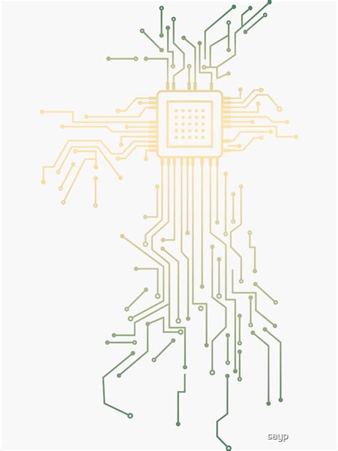 PCB Circuit Boards Layout CPU Heart Computer Admin Nerd Sticker For Sale By Sayp Redbubble