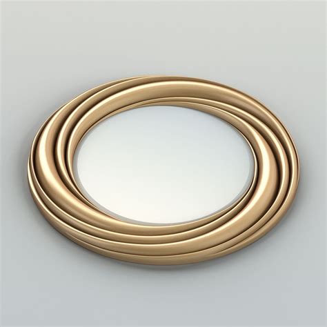 둥근 거울 프레임 004 3d 모델 10 Max Ztl Stl Obj Fbx Free3d