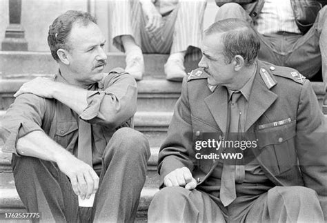 Gene Hackman And Sean Connery Await Filming During Production Of A News Photo Getty Images