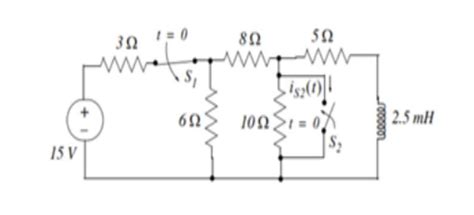 Solved See Figure Below The Switch S1 Has Been Closed For A