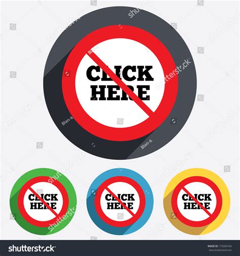 Do Not Click Here Sign Icon Stock Vector Royalty Free Shutterstock