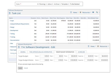 Project Cost Estimation Project Insight Project Management Software Product Tour