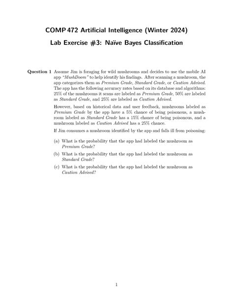 Artificial Intelligence Lab 3 Comp 472 Artificial Intelligence