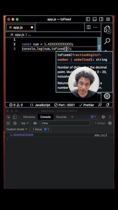 Tofixed Function In Javascript Youtube