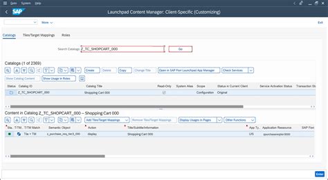 Add The Shopping Cart Fiori Application To FLP SAP Tutorials