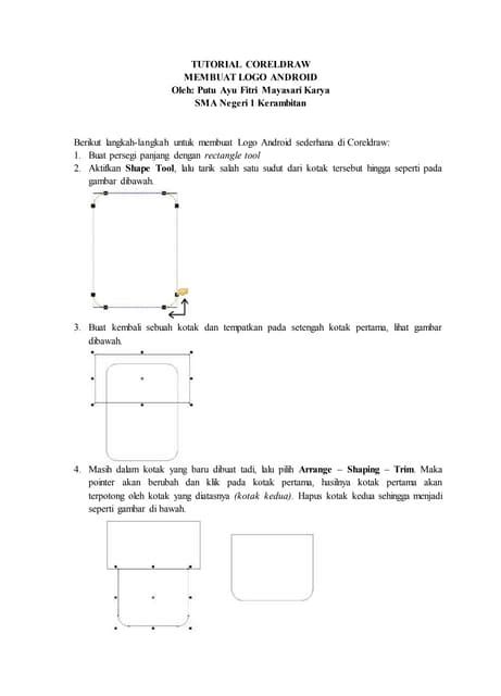 tutorial coreldraw cara membuat logo android pdf