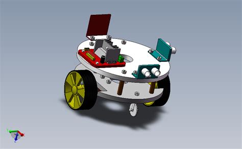 智能小车 Solidworks 2011 模型图纸下载 懒石网