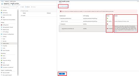 Create A Custom Probe Using The Portal Azure Application Gateway Microsoft Learn