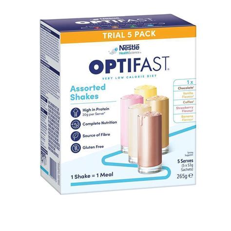 Buy Optifast Vlcd Shake Assorted Pack 5 X 53g Online At Chemist Warehouse