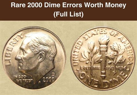 Rare 2000 Dime Errors Worth Money Full List With Pictures