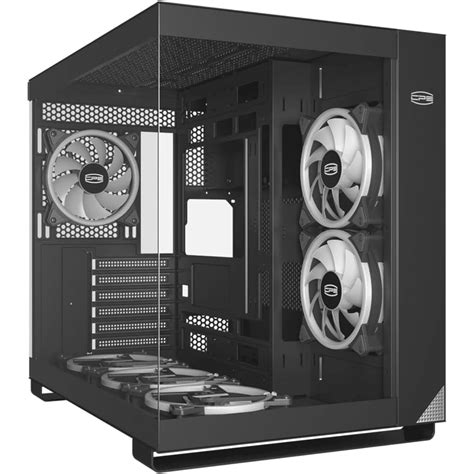 Pccooler Cps C3t500 Argb Bk Pc Case Dual Chamber Mid Tower Atx Case Desktop Computer Case W 6
