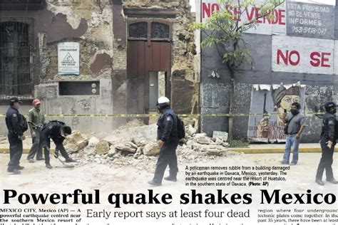 Powerful Quake Shakes Mexico Pressreader