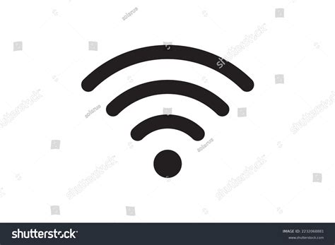 Wi Fi Symbol Signal Connection Vector Stock Vector Royalty Free 2232068881 Shutterstock