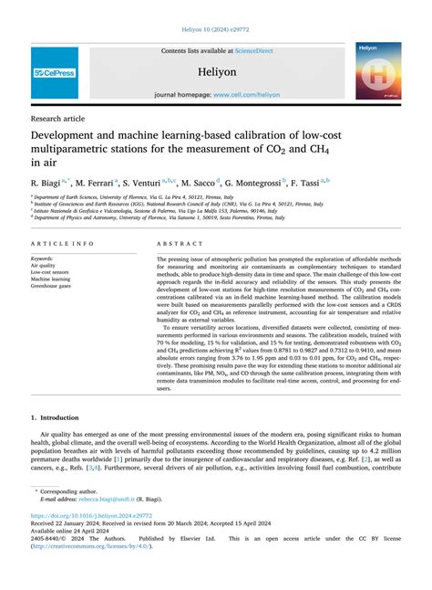Pdf Development And Machine Learning Based Calibration Of Low Cost