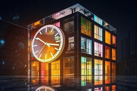 Premium Photo Planning Schedule Conceptoverlay With Time Clock Generative Ai