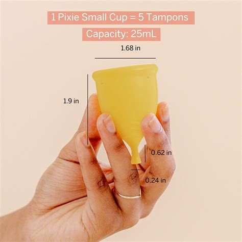 Pixie Classic Small Menstrual Cup Also Available In Xs Large Xl Pixie Cup