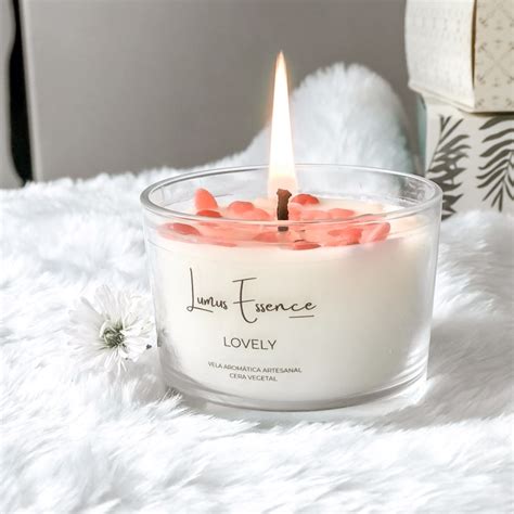 Vela Aromática Perfumada Lovely 120gr Shopee Brasil