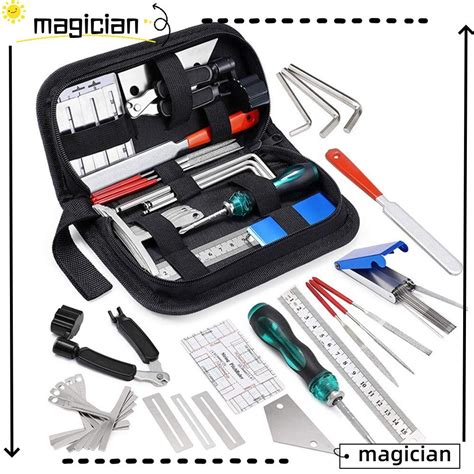 Mag 25 ชิ้นกีตาร์ชุดเครื่องมือ Acoustic String Winder Leveling Action
