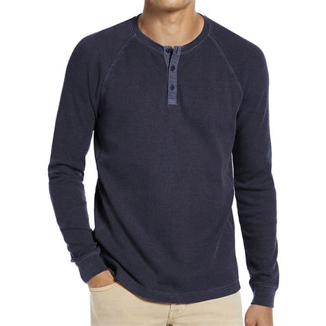 Dxhmoneyhx Mens Henley Shirt Casual Long Sleeve Lightweight Button T