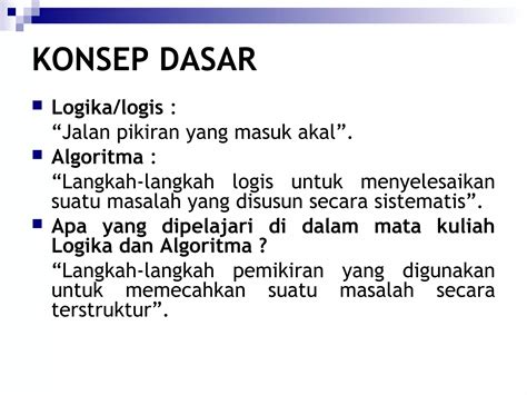 Logika Dan Algoritma PPT
