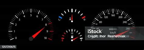 자동차 속도계 대시 보드 타코스터 및 온도 게이지 디지털 디스플레이가 있는 차량 연료 속도 Rpm의 게이지의 규모 악기가있는 3d 패널 속도 오토바이 주행 속도계가있는