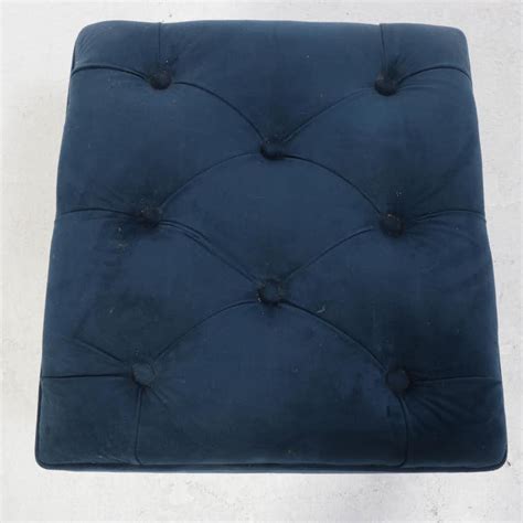 pair of cui liu designs modernist style acrylic and button tufted x