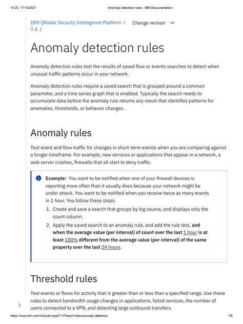 anomaly detection rules pdf