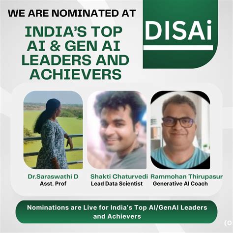 Shakti Chaturvedi On Linkedin Disai Ai Genai Machinelearning Datascience Aileaders