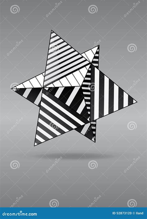 Tetrahedron Faces Edges Vertices Geometric Figures Set Isolated On A White Backdrop Vector
