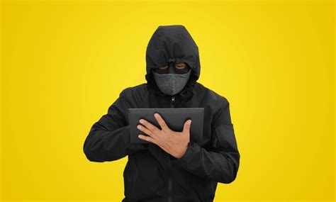 56 Cyber Crime Hacking Technology Crime Hacker Laptop Clipping Path