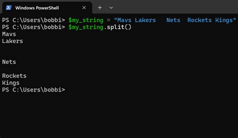 Powershell How To Split String With Different Whitespaces Collecting Wisdom