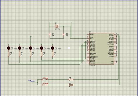 mechatronics education labs tel u cara program led dengan atmega32