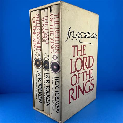 The Lord Of The Rings Box Set Of 3 By J R R Tolkien Near Fine