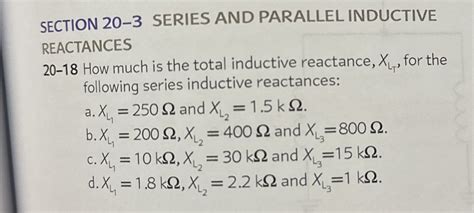 Solved By An Expert Section 20 3 ﻿series And Parallel Inductive