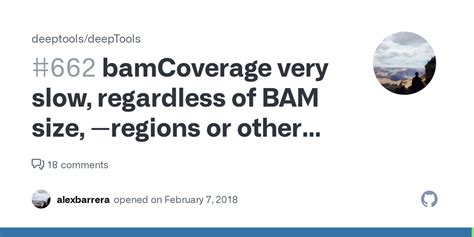 bamcoverage very slow regardless of bam size regions or other