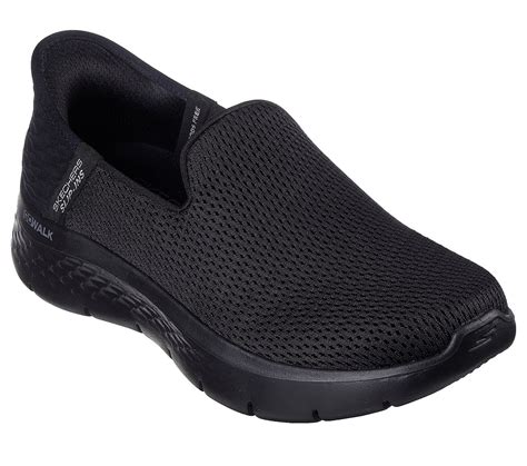 Skechers Black Go Walk Flex Relis Womens Walking Shoes Style Id