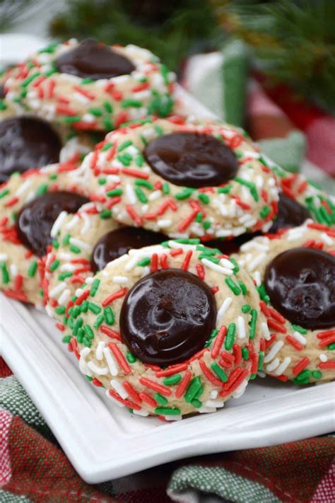 Chocolate Thumbprint Cookies