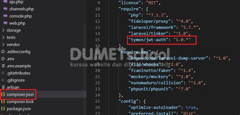 Cara Melakukan Konfigurasi Pada Jwt Auth Laravel Part 1 Kursus Web