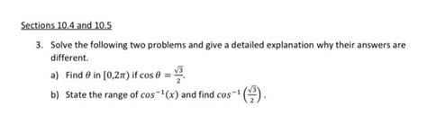 3 Solve The Following Two Problems And Give A