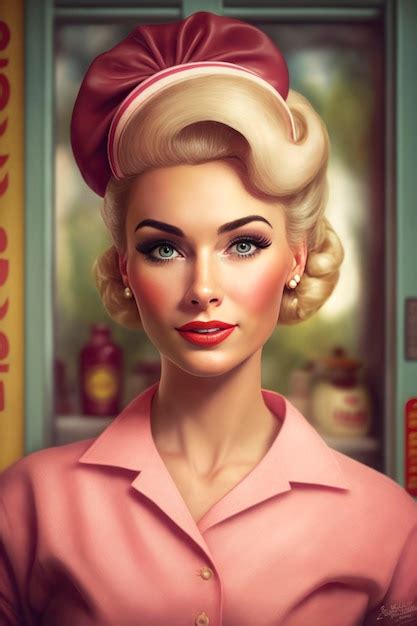 Premium Ai Image Barbie Vintage Style