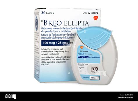 Fluticasone Furoate Vilanterol Inhaler Corticosteroid For Copd And Asthma Breo Ellipta Stock