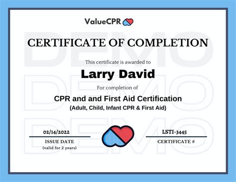 Diploma For Cpr Certificate Of Completion Free Cpr