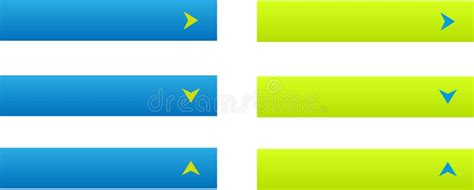 Set Of Web Buttons With Arrow Stock Vector Illustration Of Arrow Icon