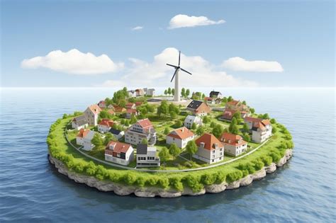 Premium Photo A Network Of Interconnected Renewable Energy Microgrids