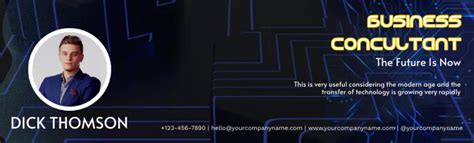 Modern Technology Linkedin Banner Template Postermywall