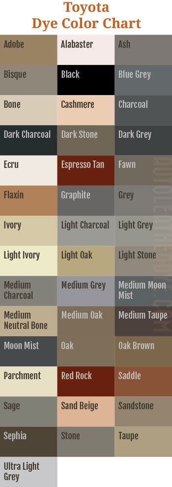 Toyota Leather Colors
